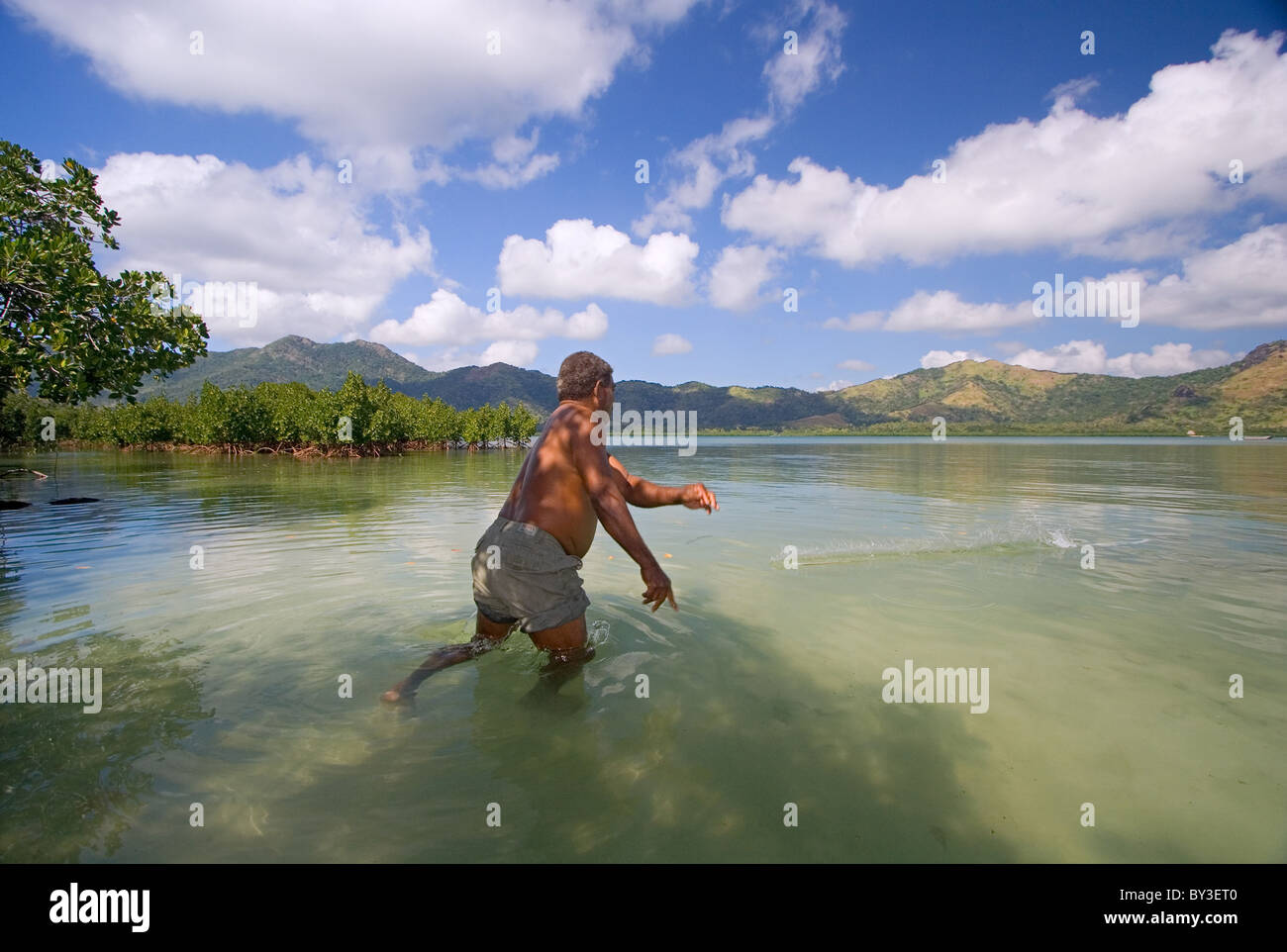 Fiji fijian spearfishing fishing High Resolution Stock Photography and ...