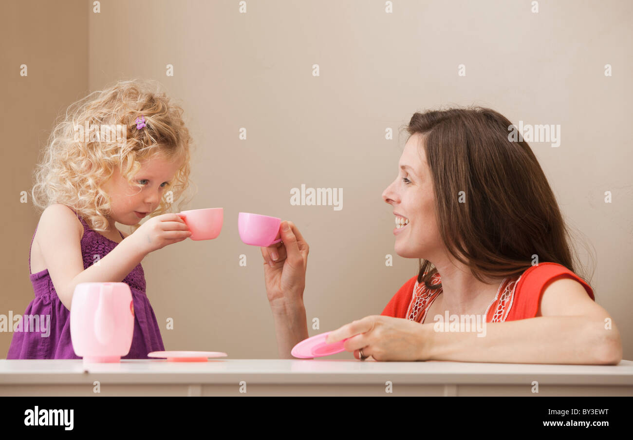 Mother Daughter Afternoon Tea High Resolution Stock Photography and ...