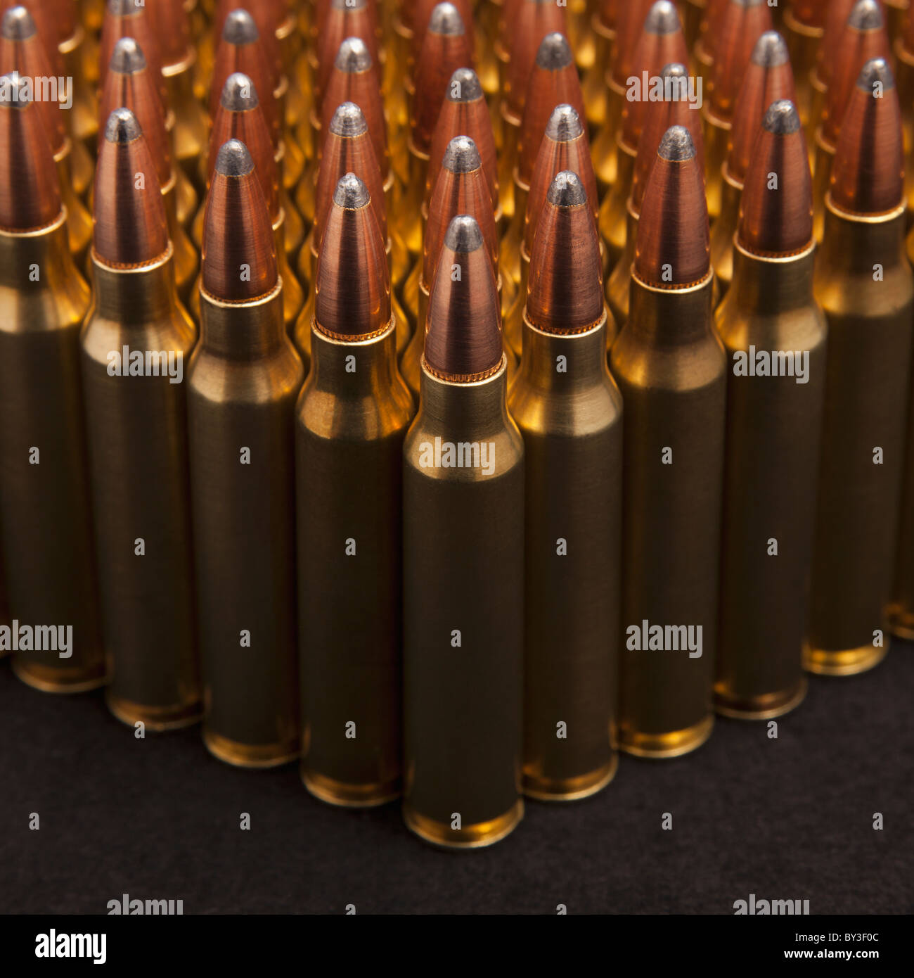Rows of bullets Stock Photo - Alamy
