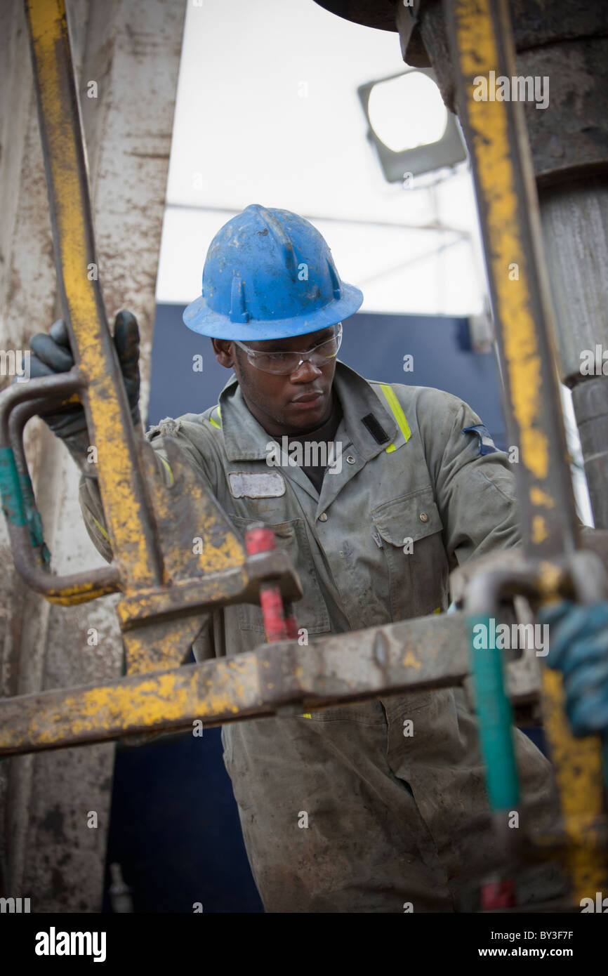 Oil rig worker helmet hi-res stock photography and images - Alamy