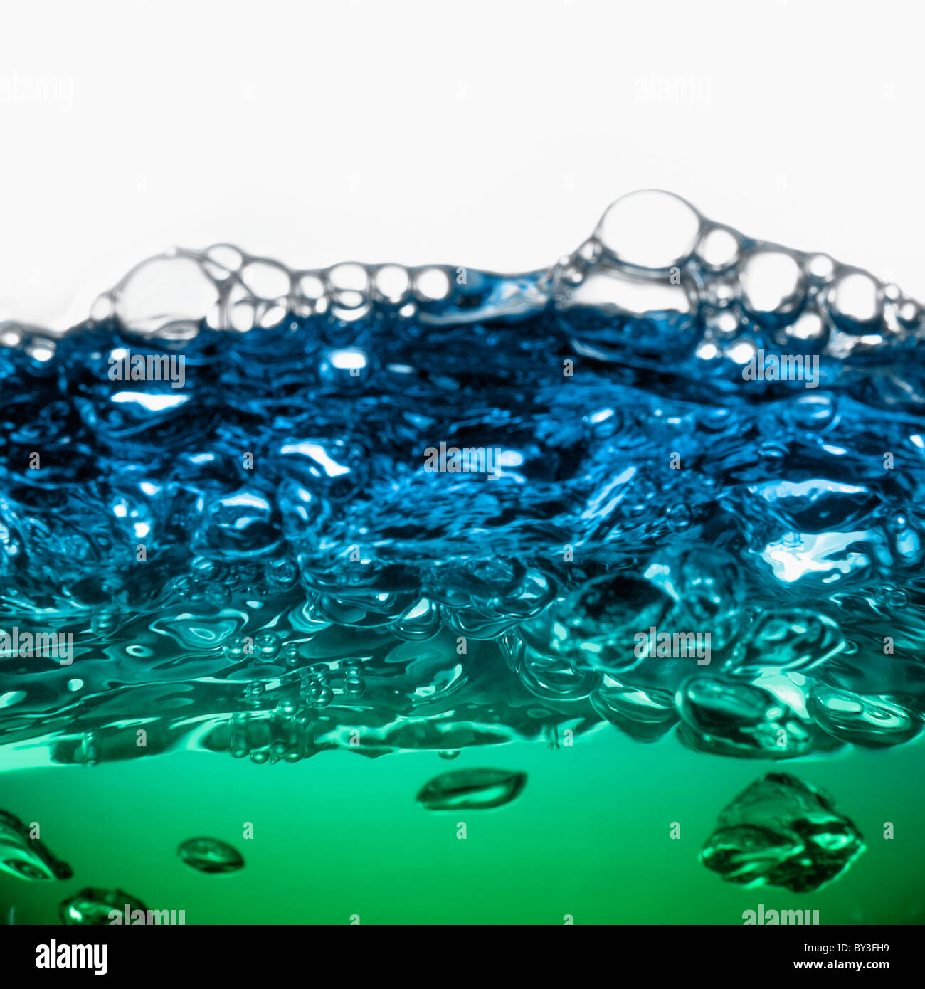 Green blue bubbles hi-res stock photography and images - Alamy
