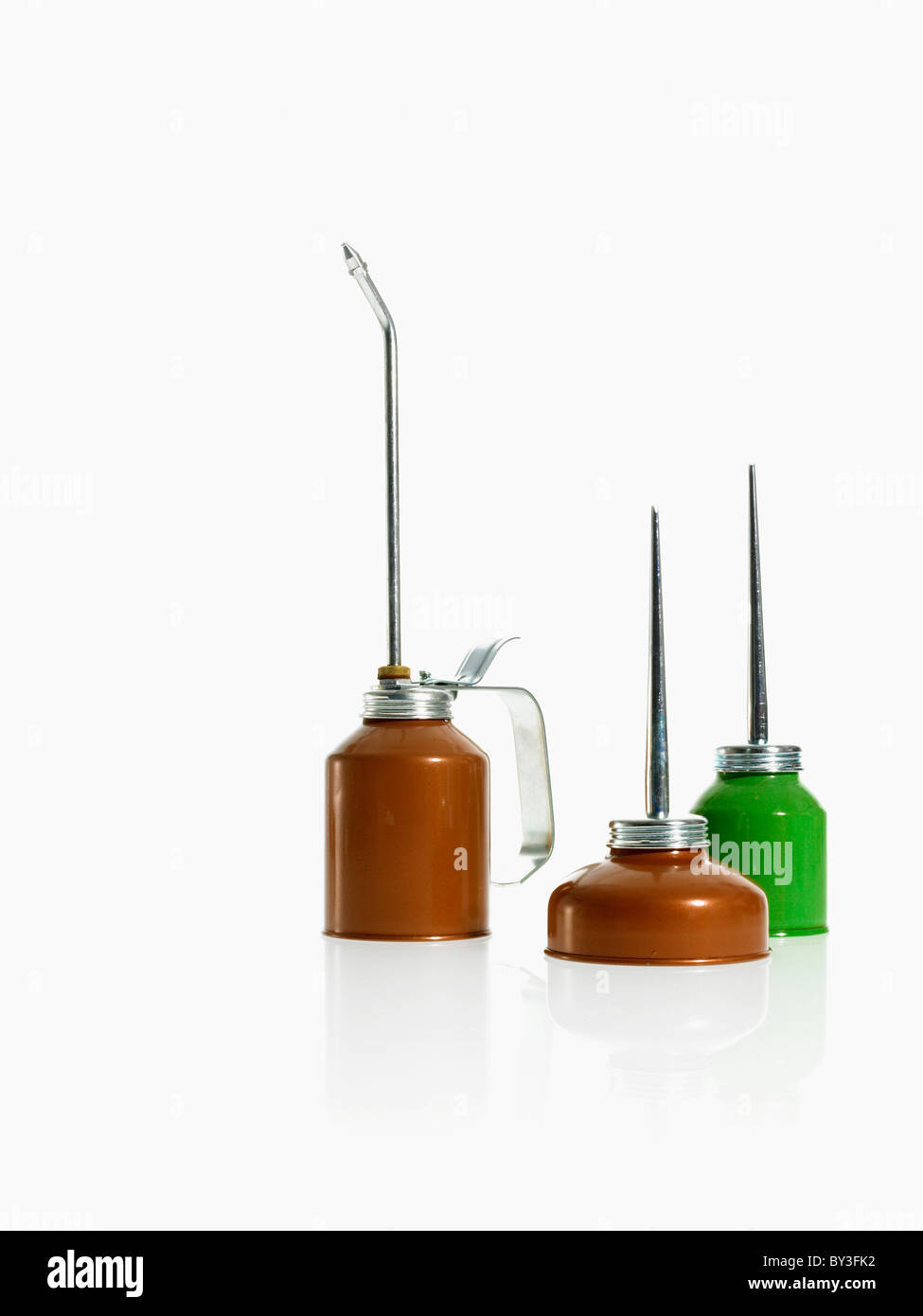 Studio shot of oil cans Stock Photo - Alamy