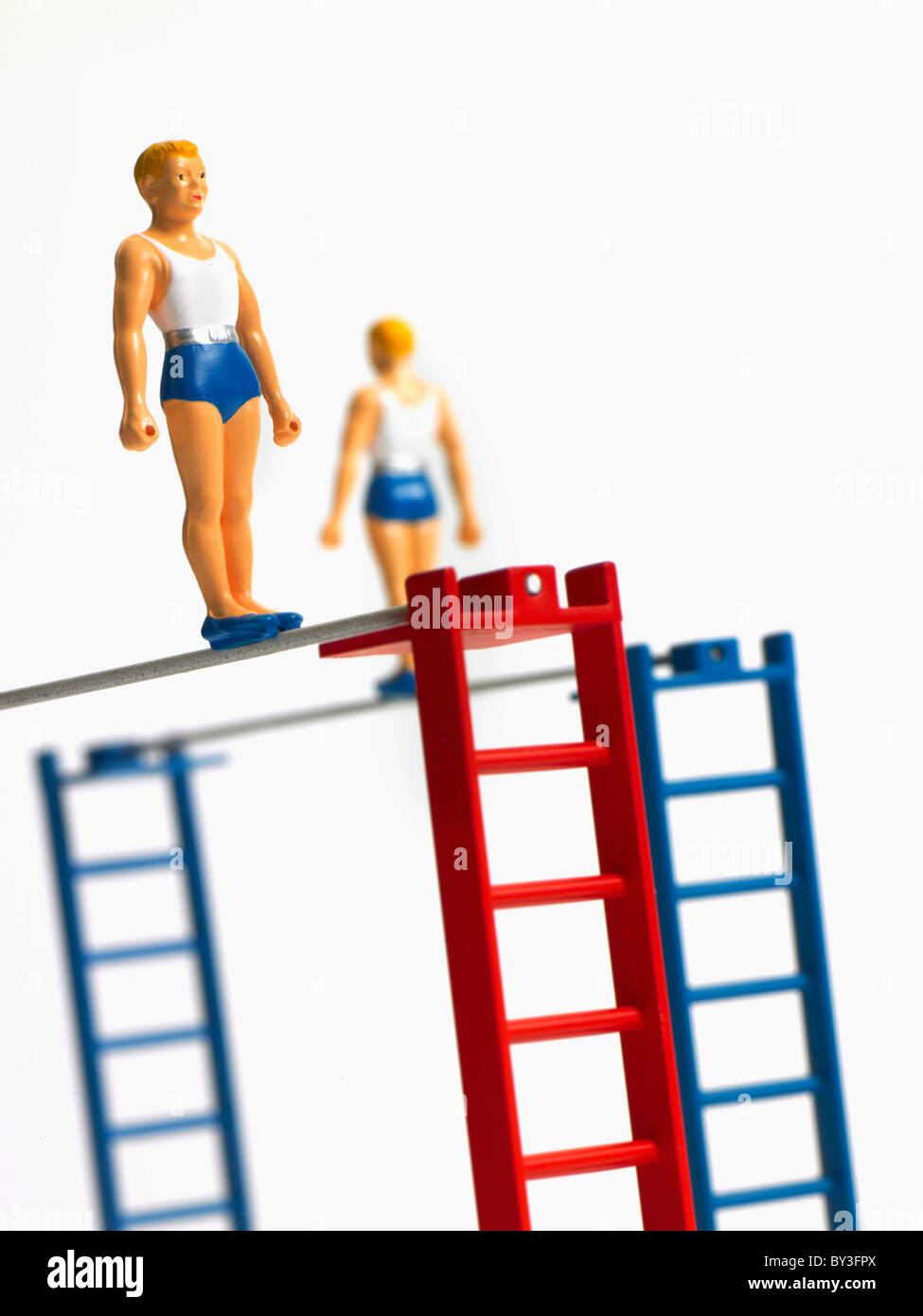 Ladder balance acrobat hi-res stock photography and images - Alamy