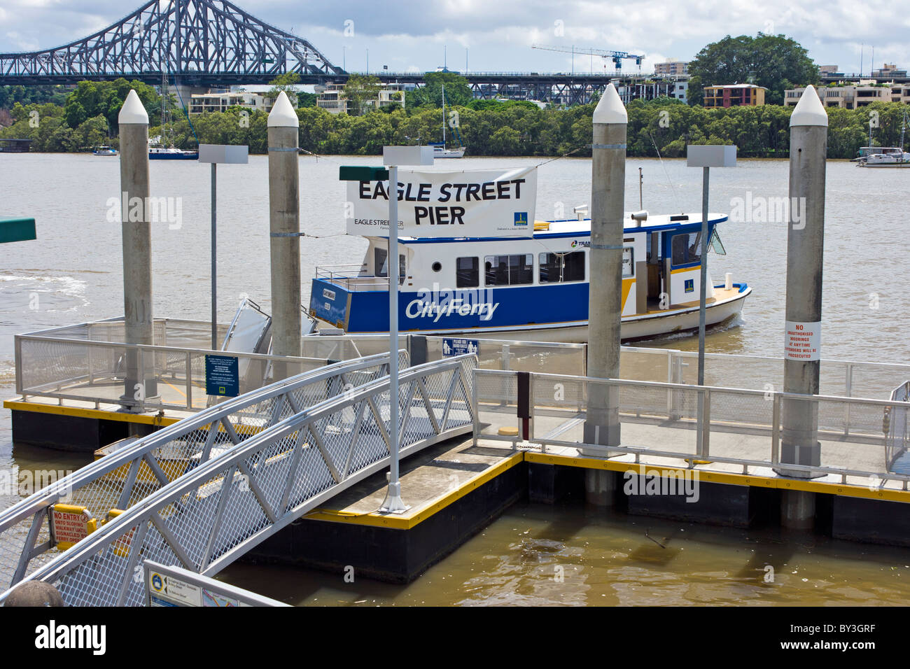City Ferry Brisbane River Australia Stock Photo - Alamy