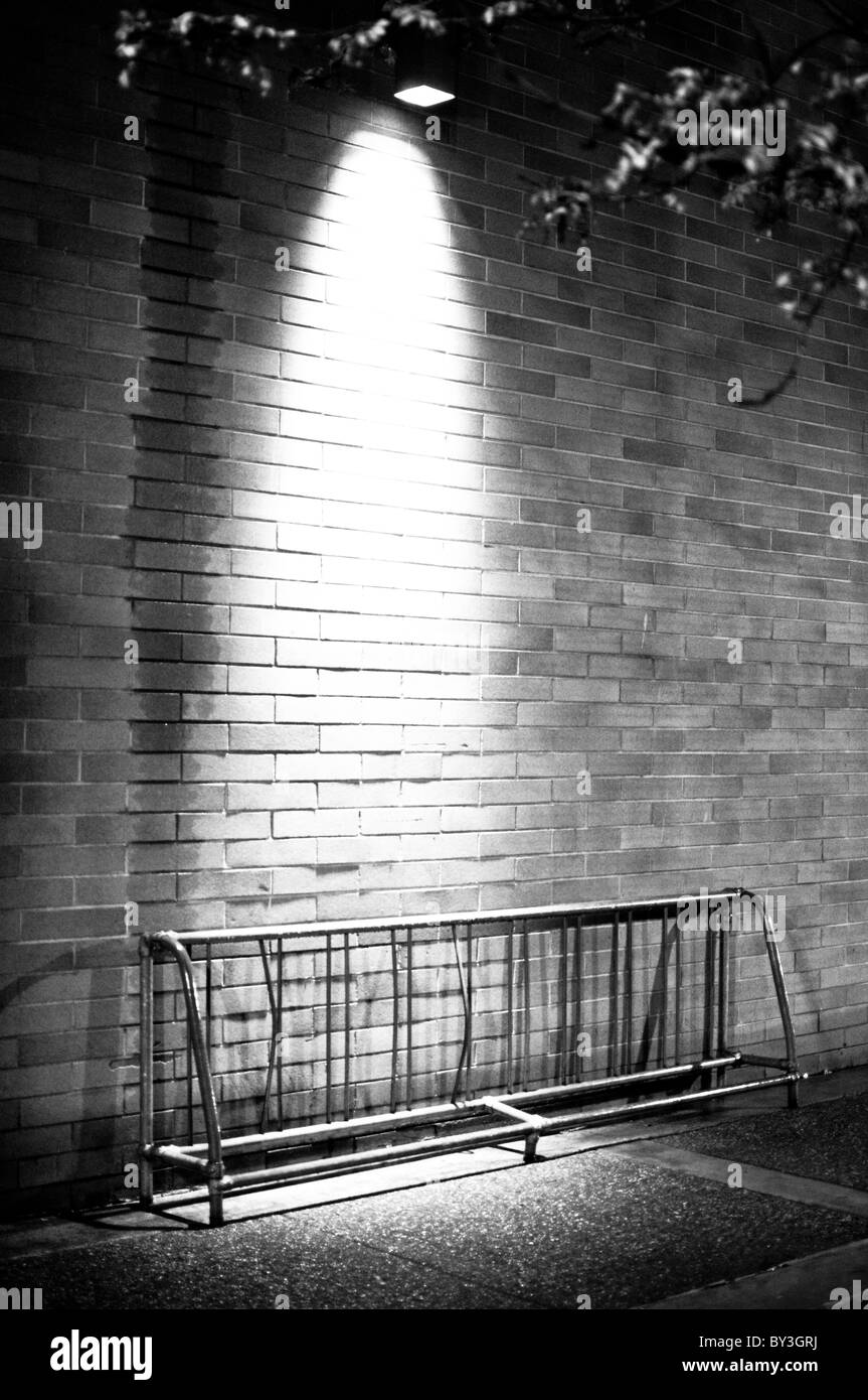 Empty bicycle rack Black and White Stock Photos & Images - Alamy