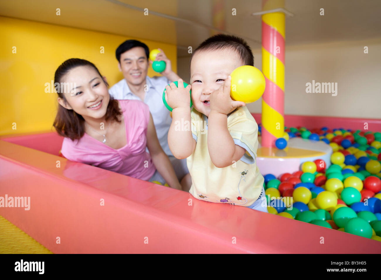 Family Playing Together Stock Photo - Alamy