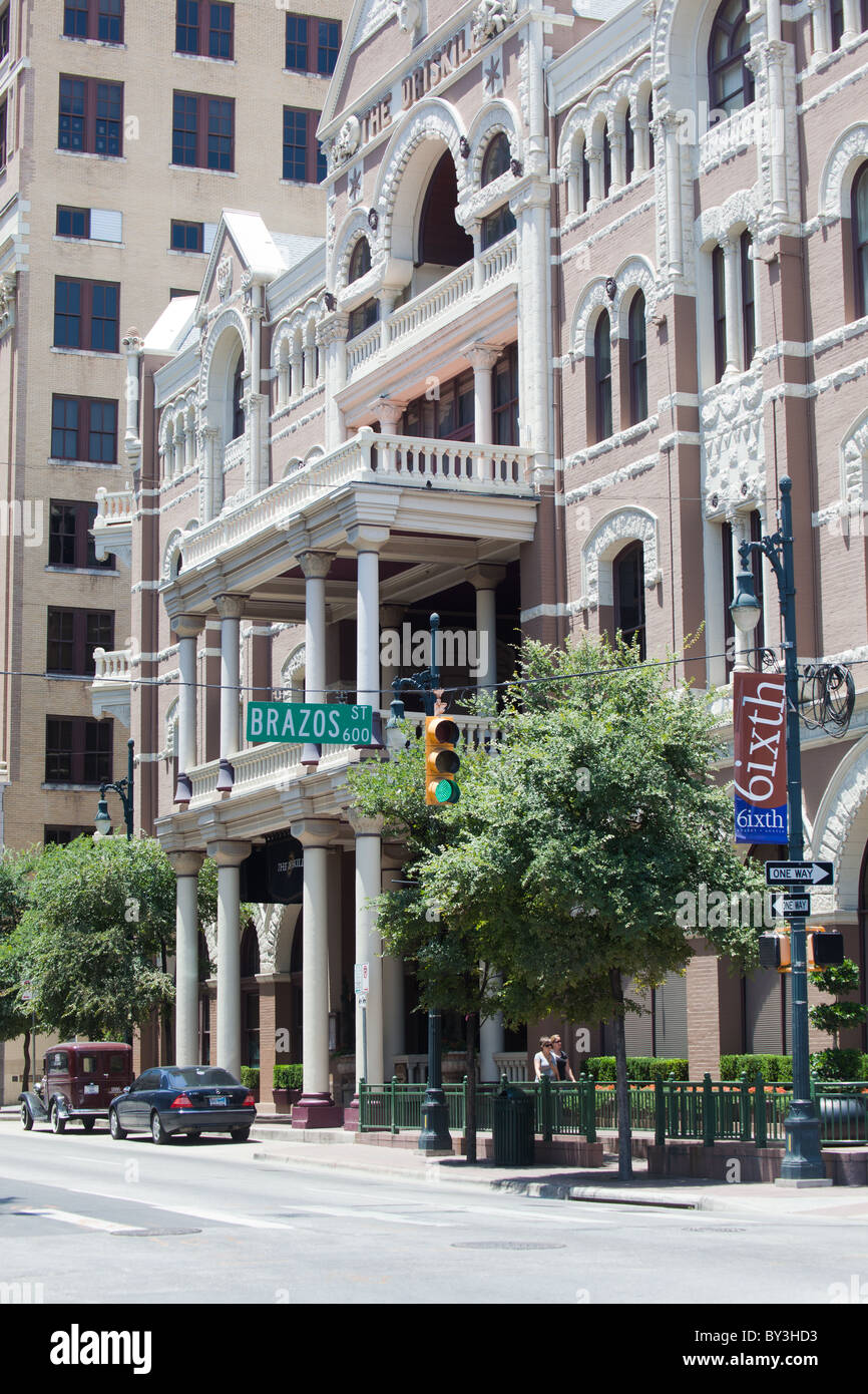 Driskill Hotel at Brazos and Sixth Street in entertainment district of ...