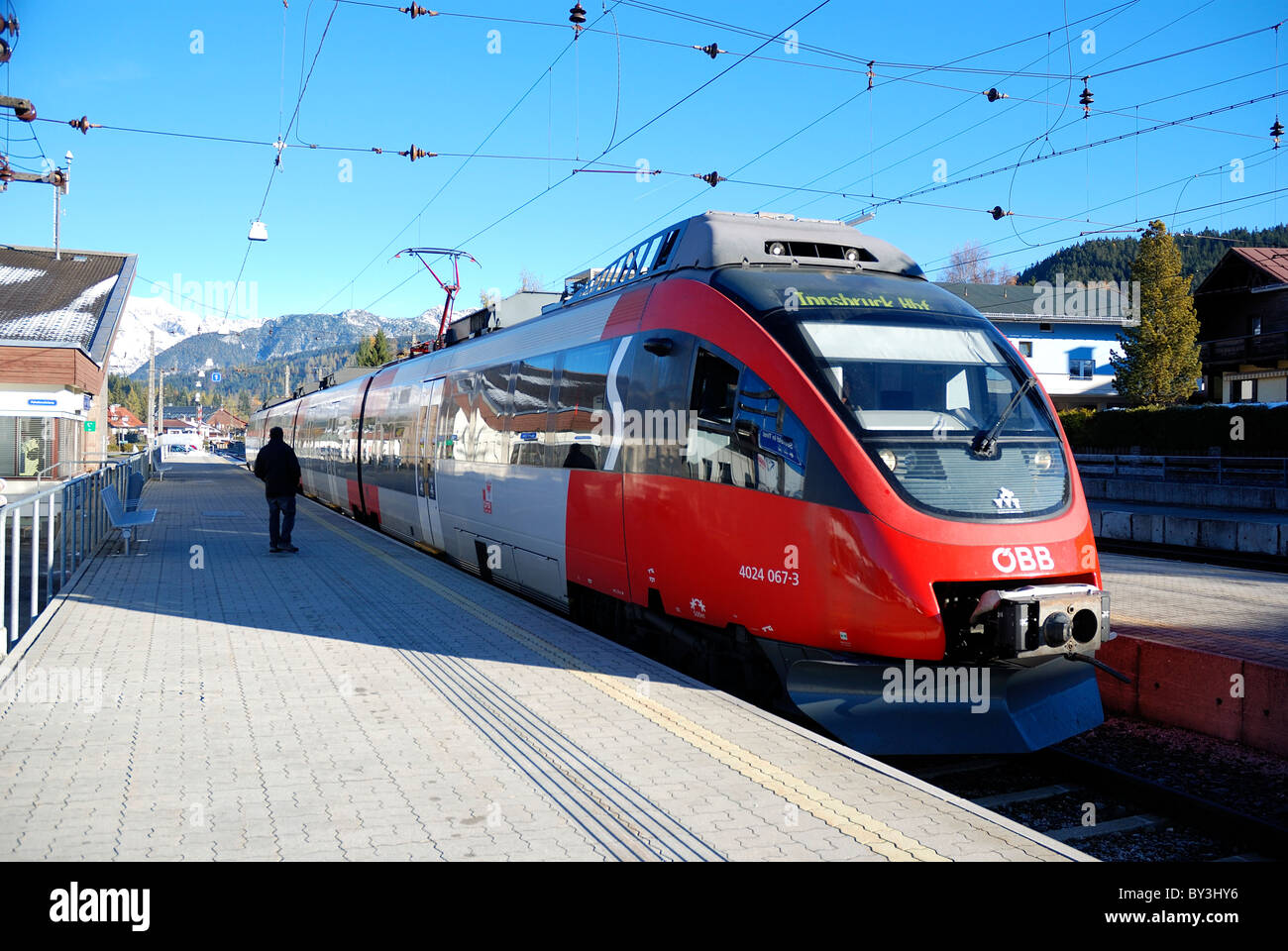 Bombardier “Talent” EMU regional train set in Austria seefeld Stock ...