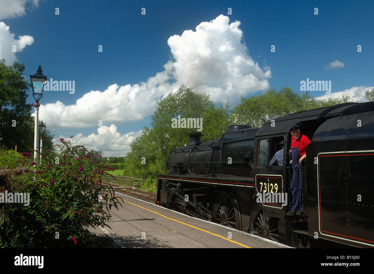 BR Standard Class 5 73129 preserved british steam locomotive midland ...