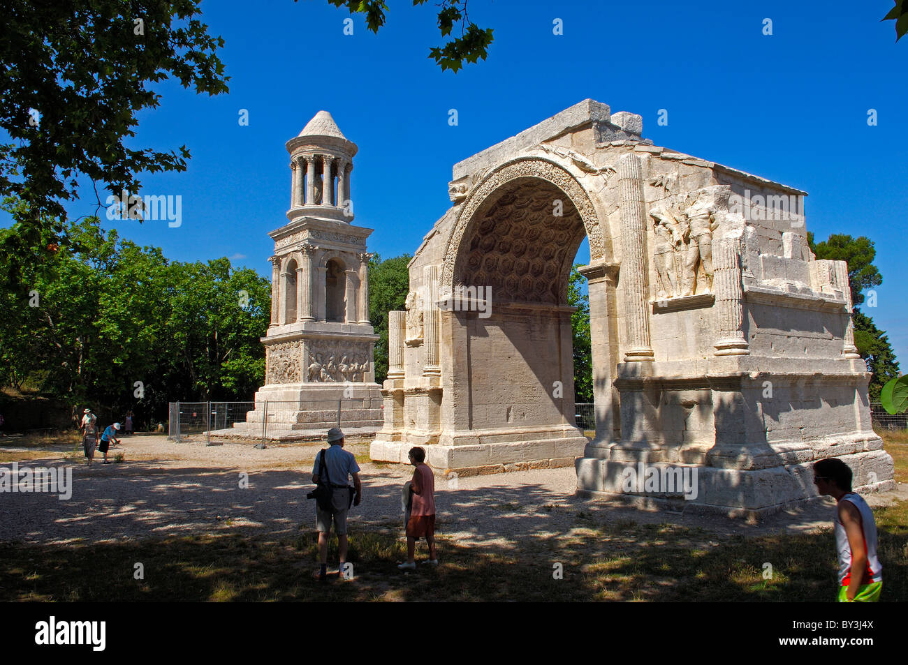 Glanum. Roman ruins. St Remy de Provence, France, Provence-Alpes-Cote-d ...