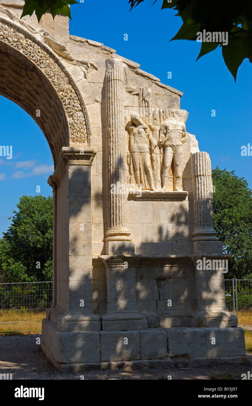 Glanum. Roman ruins. St Remy de Provence, France, Provence-Alpes-Cote-d ...