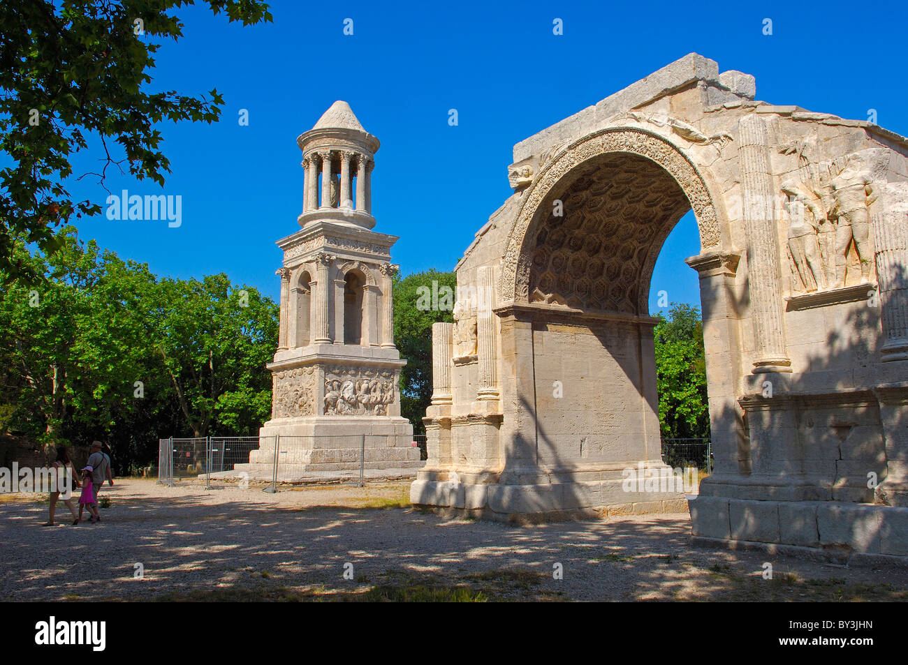 Glanum. Roman ruins. St Remy de Provence, France, Provence-Alpes-Cote-d ...