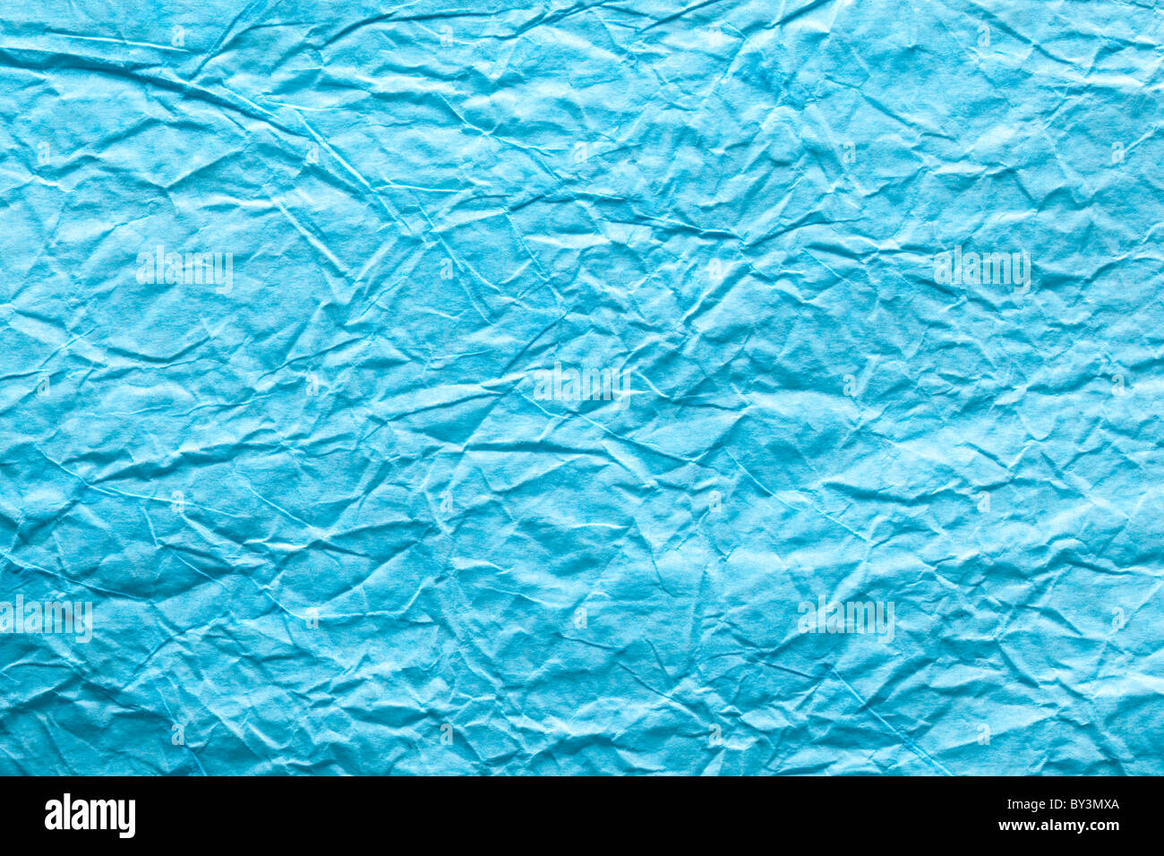 Image texture of crumpled blue paper Stock Photo - Alamy