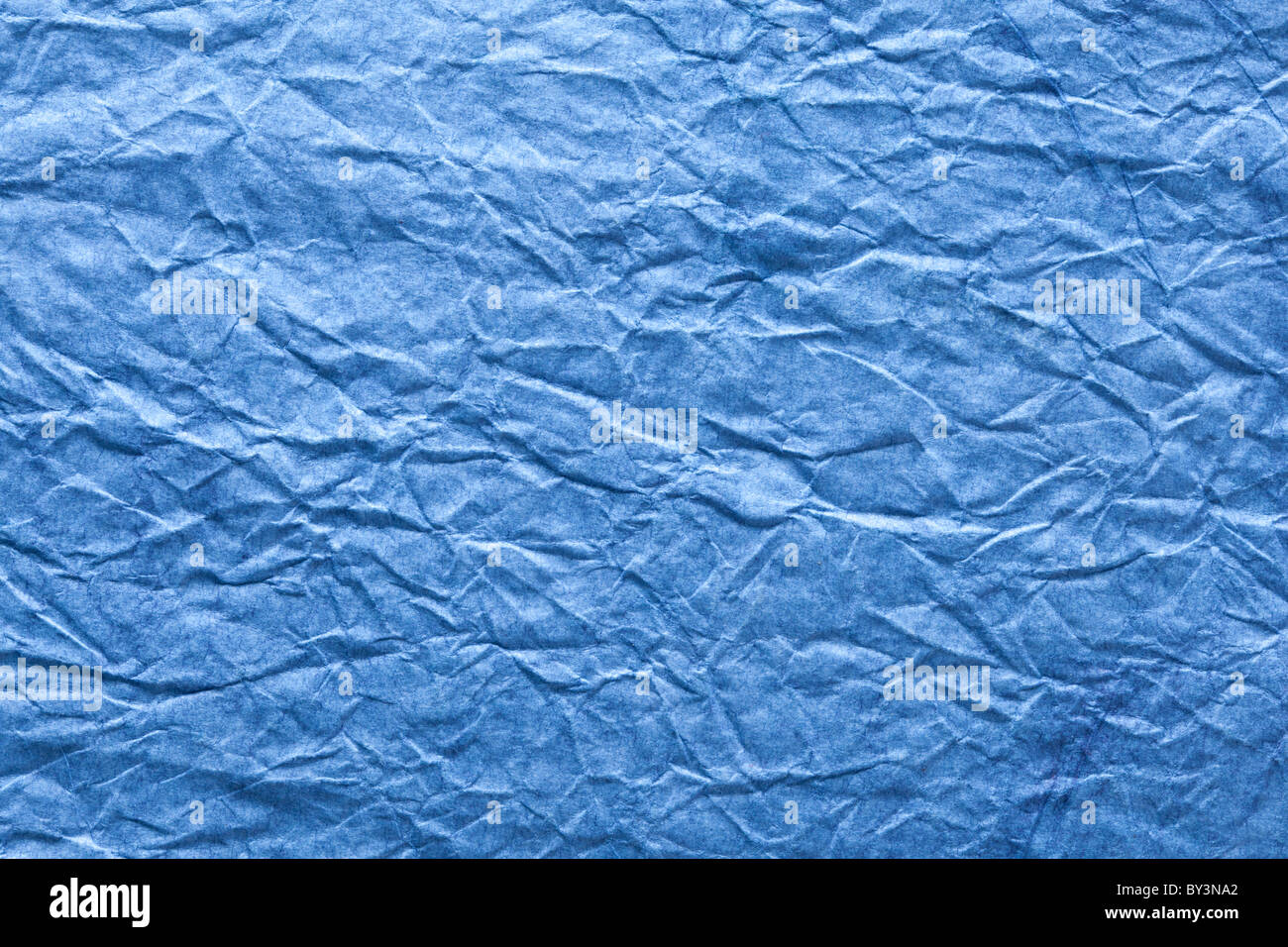 Image texture of crumpled blue paper Stock Photo - Alamy