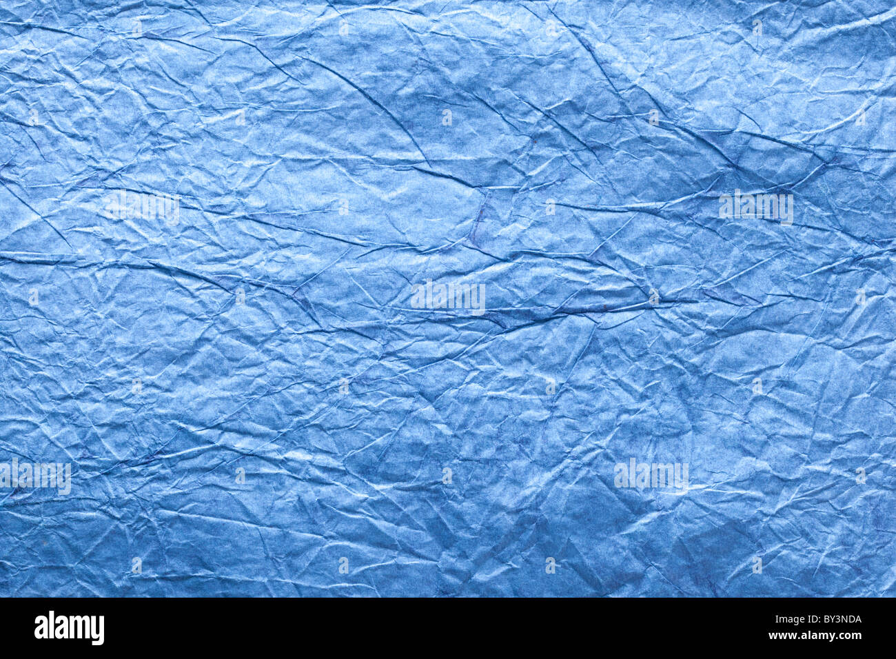 Image texture of crumpled blue paper Stock Photo - Alamy