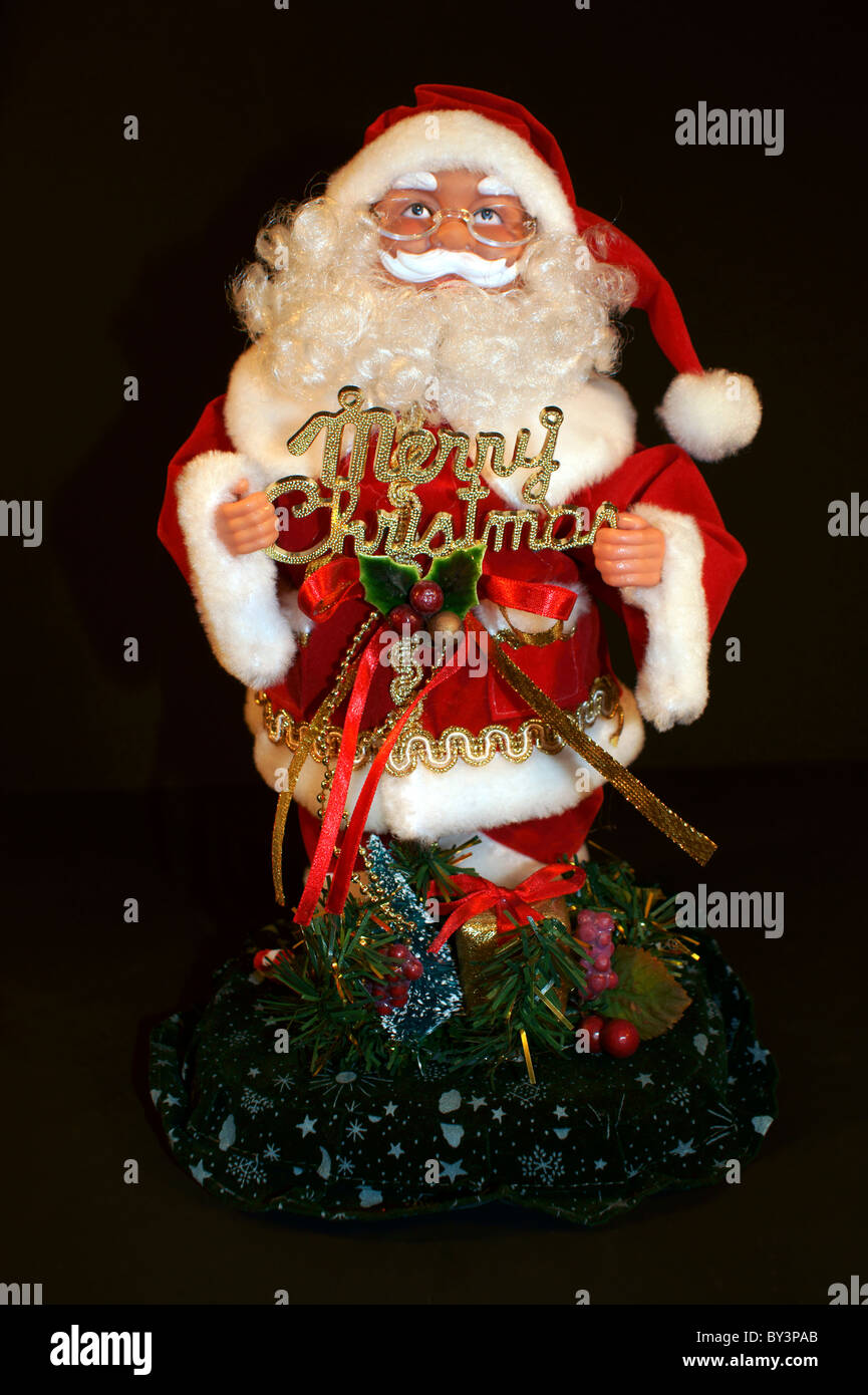 Santa claus christmas decorations roof hi-res stock photography and ...