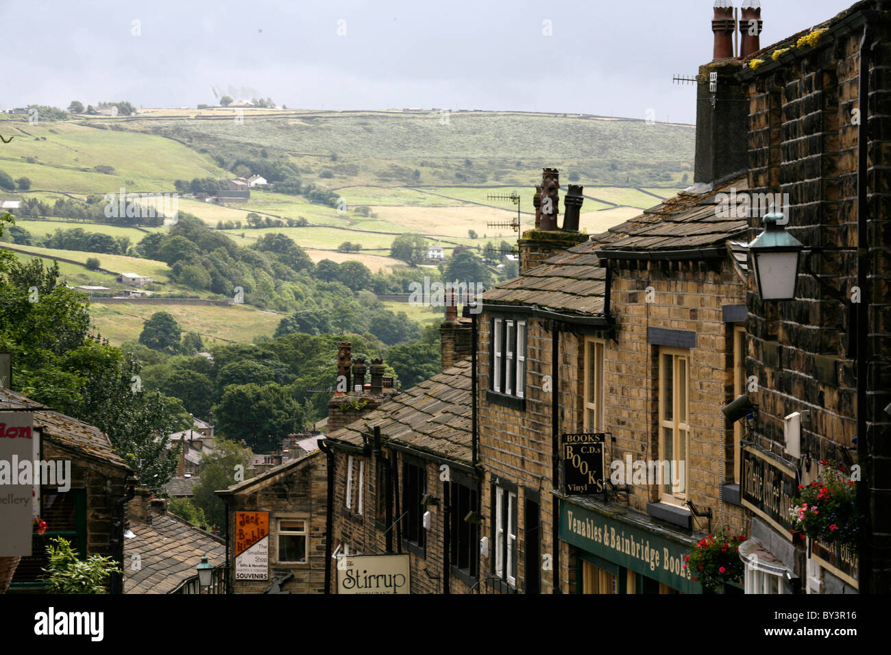 Haworth West Yorkshire - home to the Bronte sisters Stock Photo - Alamy