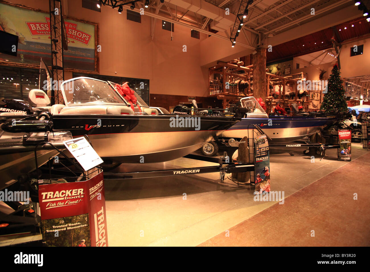 Boat section in Outdoor World retail store in Vaughan Mills Mall in ...