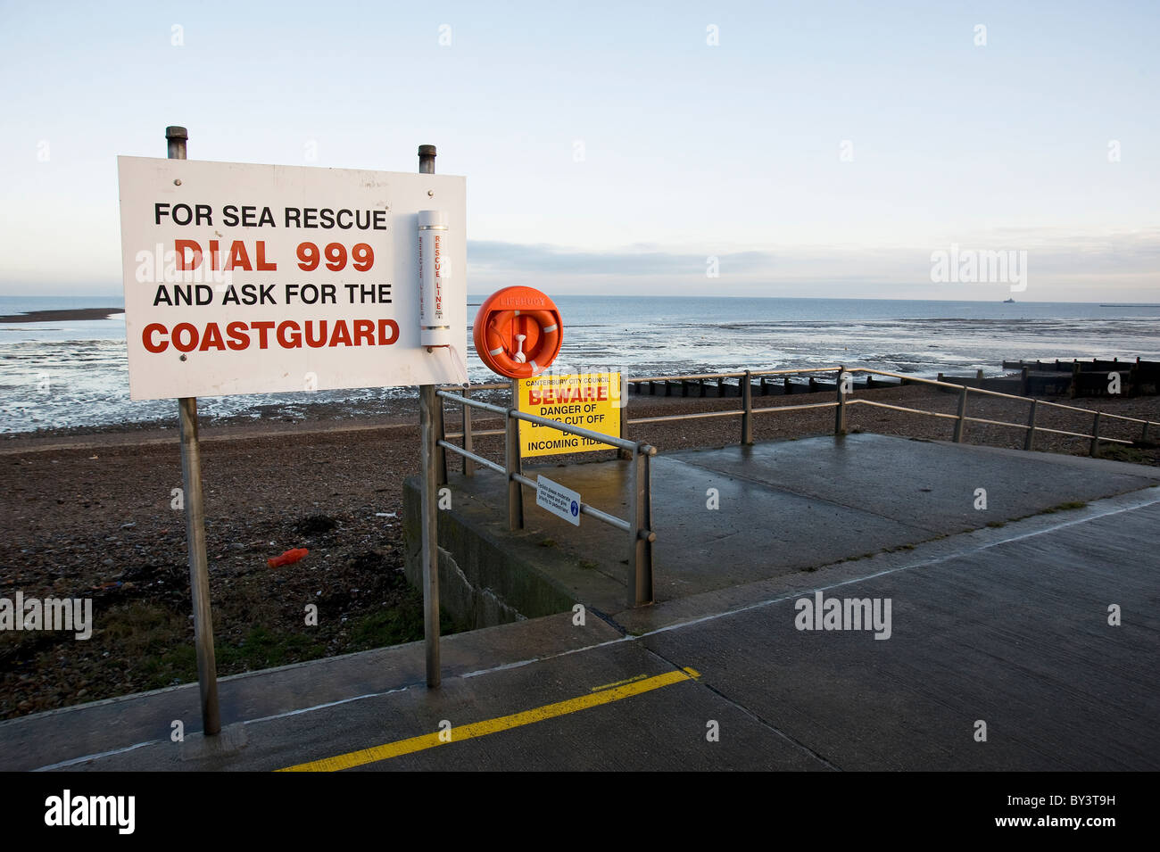 beach signs warning of dangers of the beach Stock Photo - Alamy