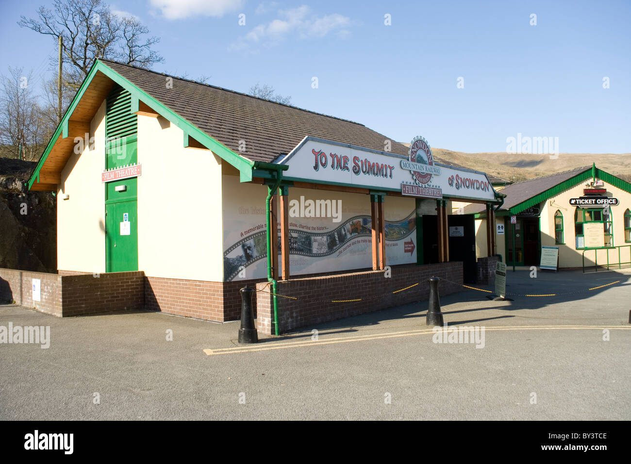 Snowdon Mountain Railway Station in Llanberis Stock Photo - Alamy