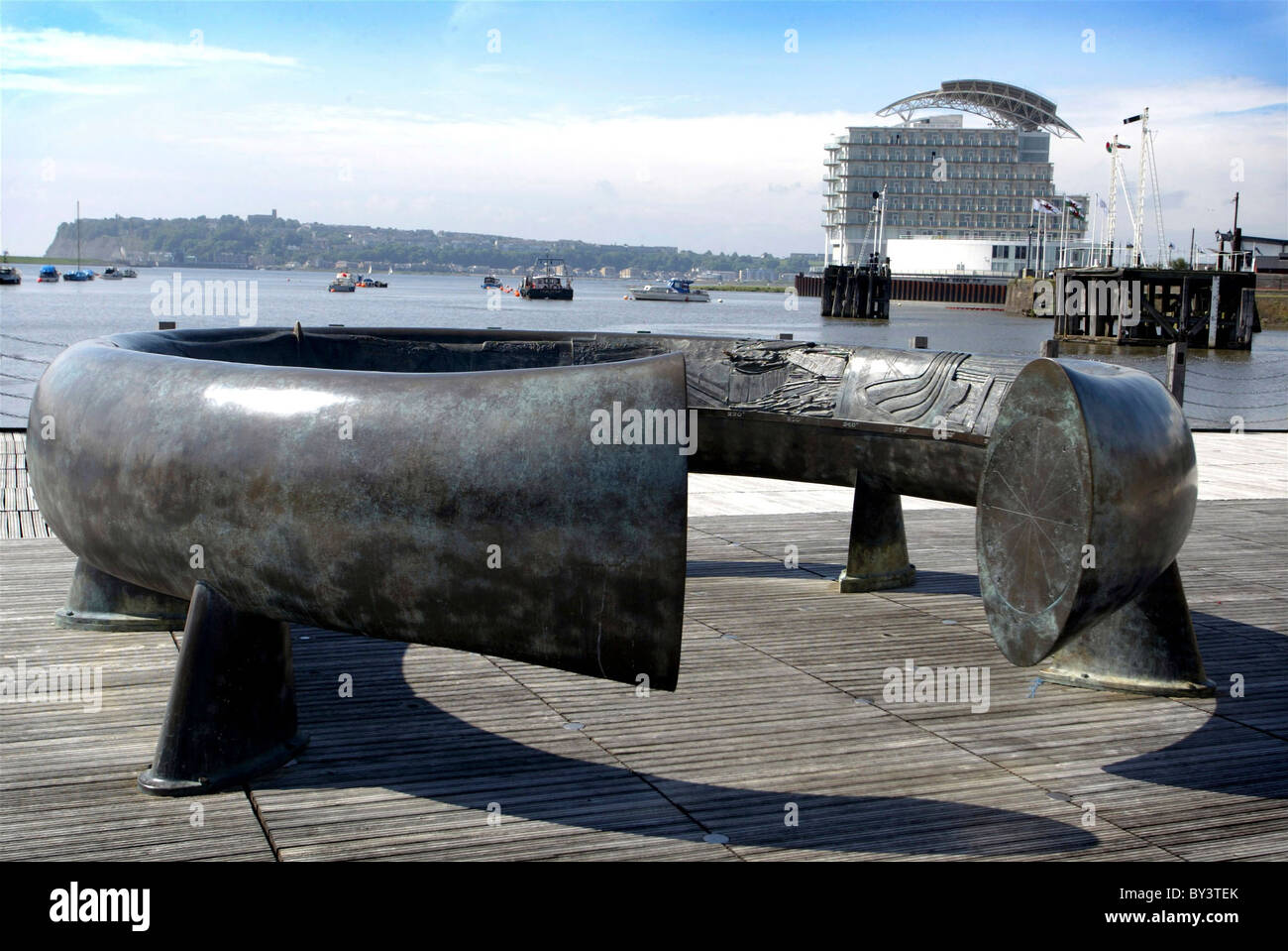 Celtic ring in Cardiff Bay Stock Photo - Alamy