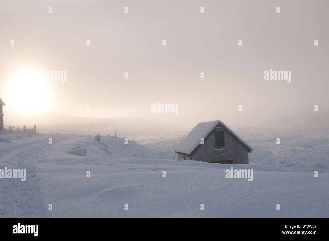 building in snow Stock Photo - Alamy
