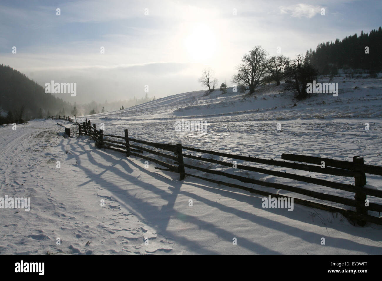 Beautiful winter landscape on hi-res stock photography and images - Alamy