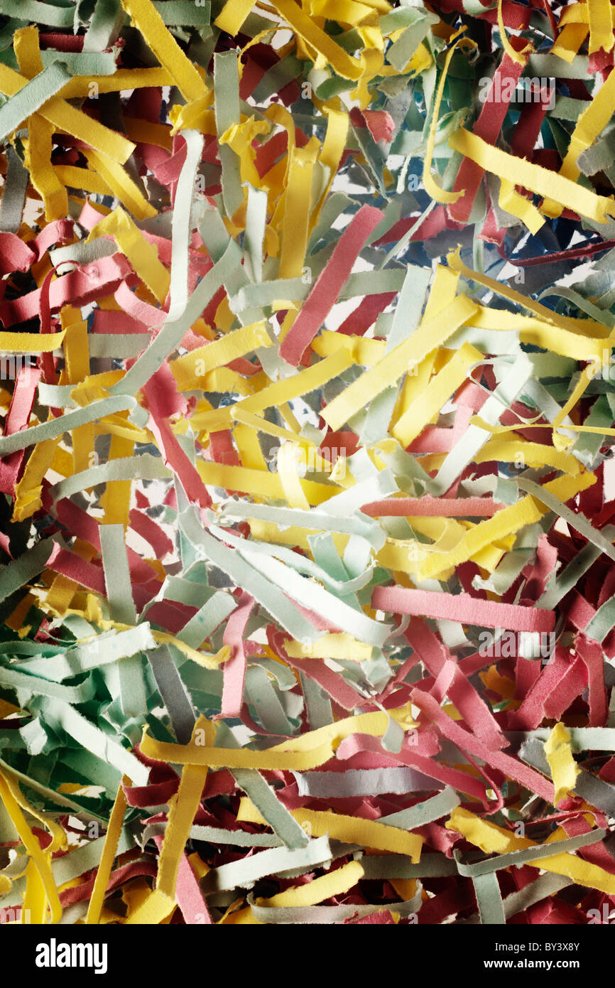 close up detail image of shredded paper Stock Photo - Alamy