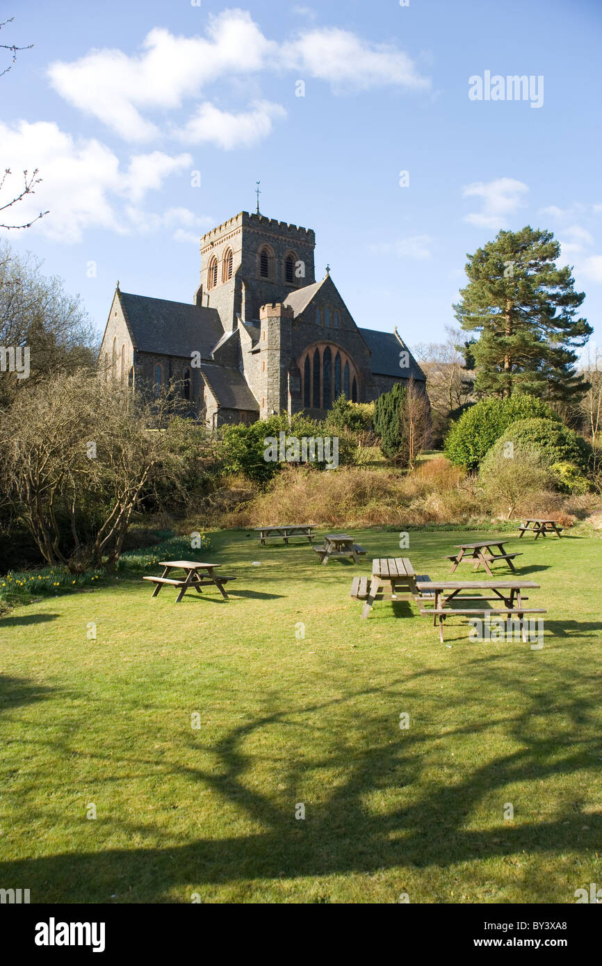 Church in Llanberis Stock Photo - Alamy