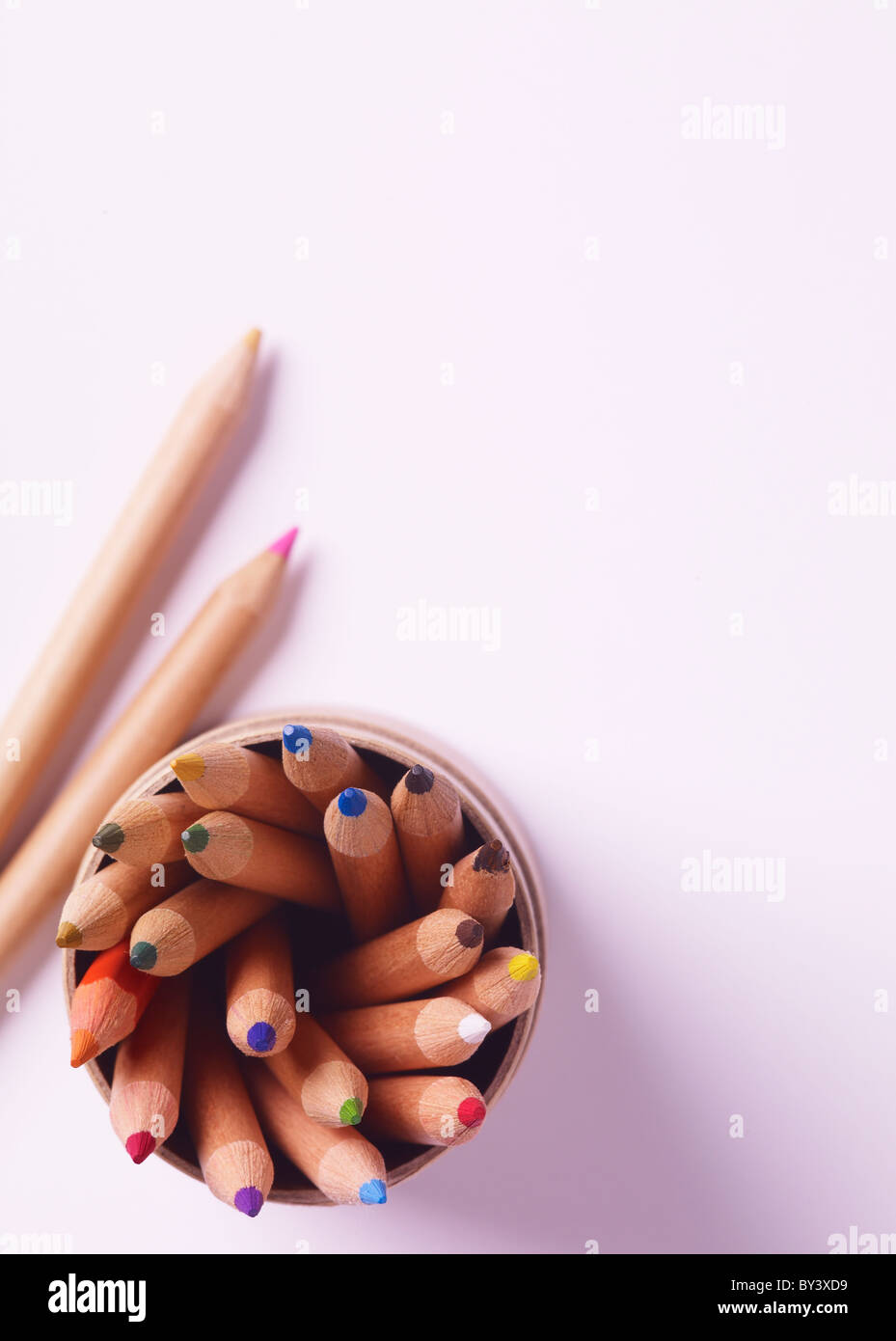 colour pencils coming out of a tube Stock Photo - Alamy