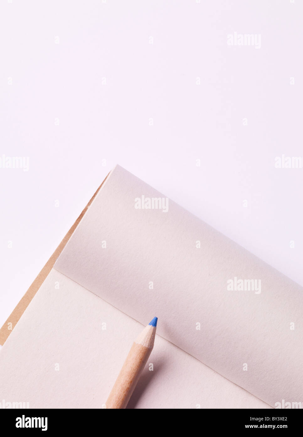 pencil on a plain pad Stock Photo - Alamy