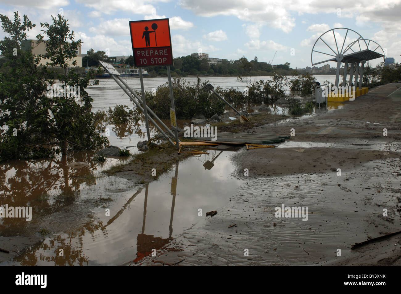 Brisbane flood damage 2011, Queensland, Australia Stock Photo - Alamy