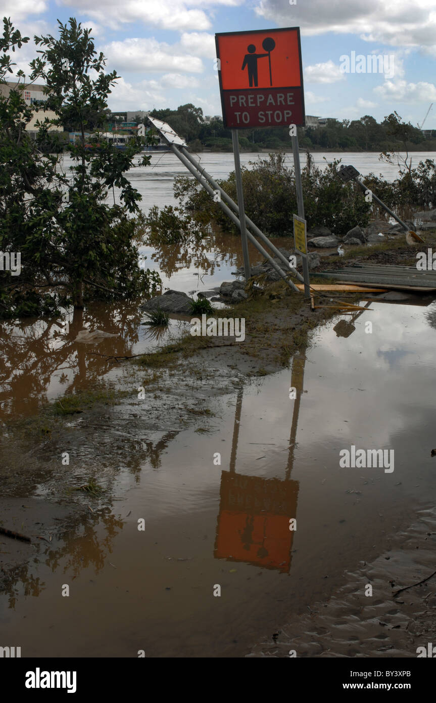 Brisbane flood damage 2011, Queensland, Australia Stock Photo - Alamy