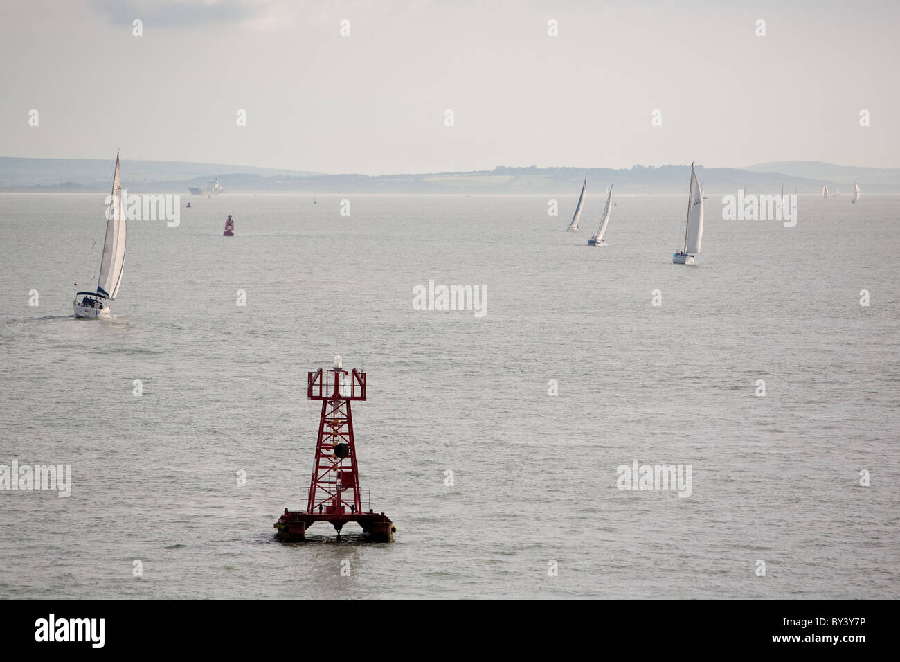 Sailing boat race buoy hi-res stock photography and images - Alamy