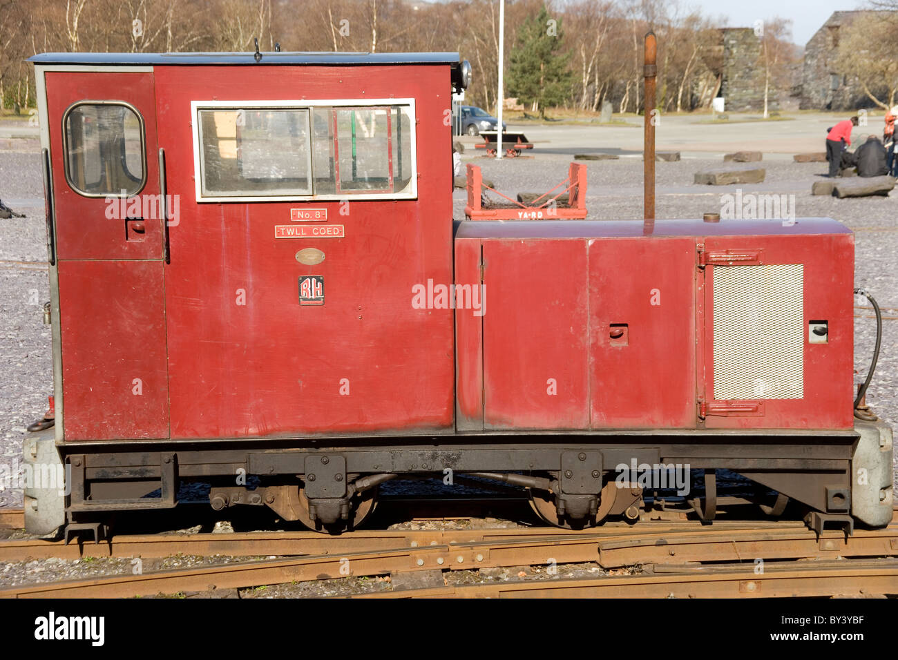 Old train at the Welsh Slate Museum in Llanberis Stock Photo - Alamy