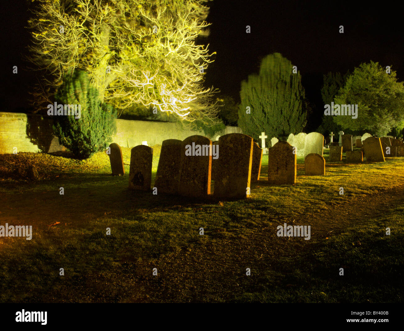 Graveyard At Night Real