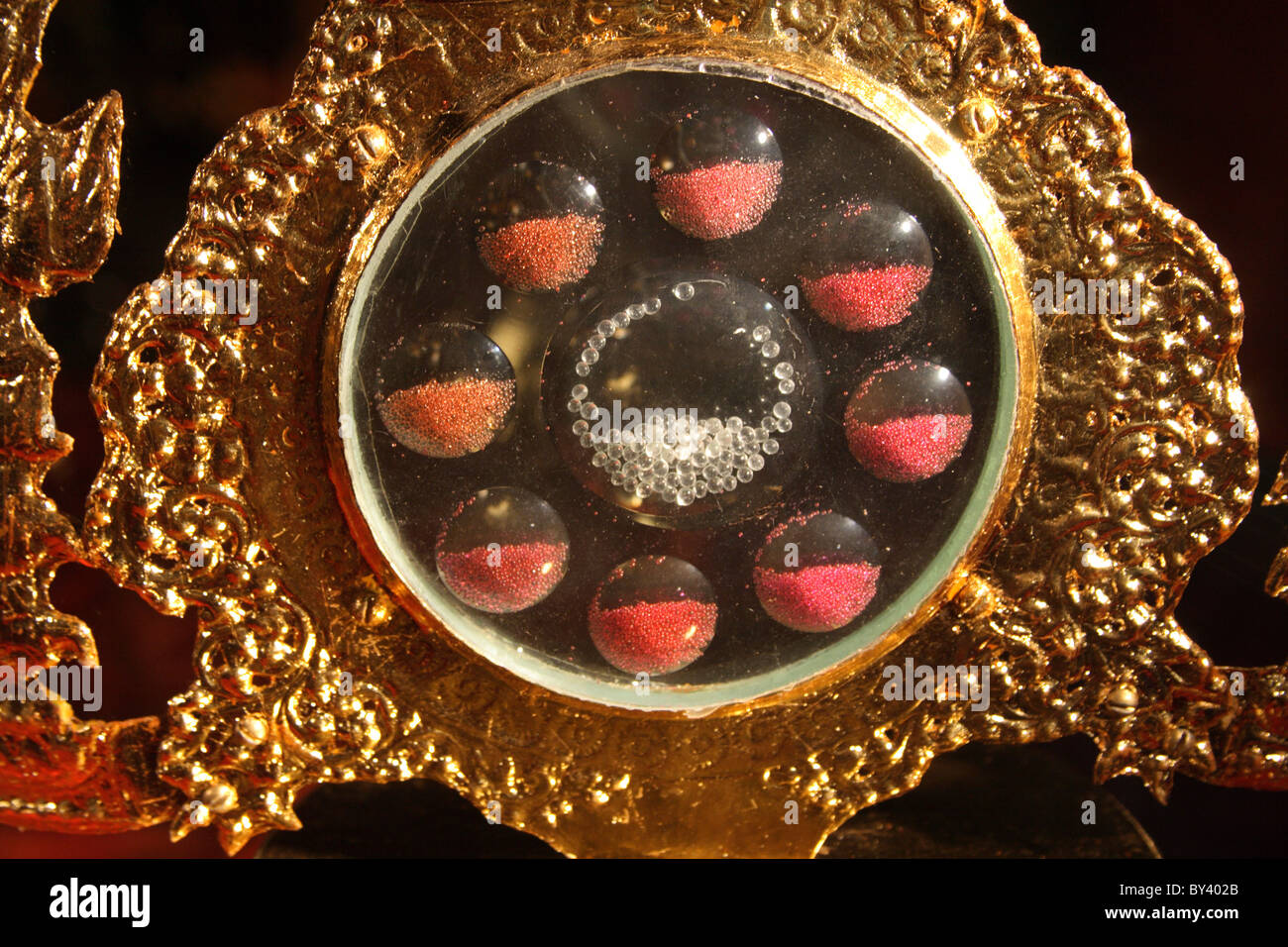 blood relics of Buddha Stock Photo - Alamy
