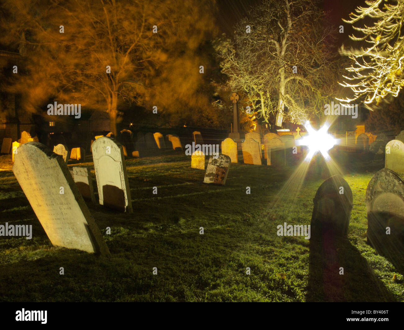 Graveyard At Night Real