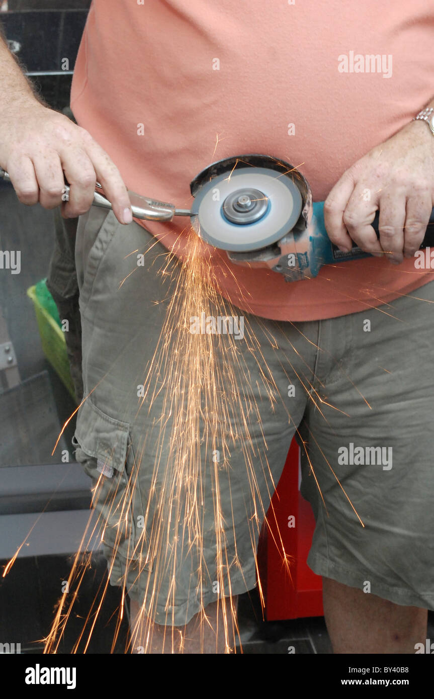 Sharpen tools drill hi-res stock photography and images - Alamy