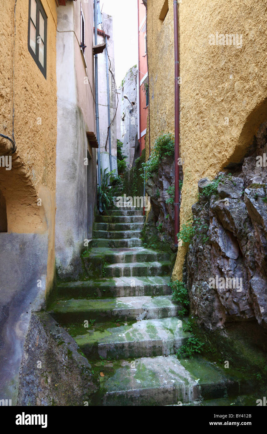 detail of ancient stair in maratea town, italy Stock Photo - Alamy