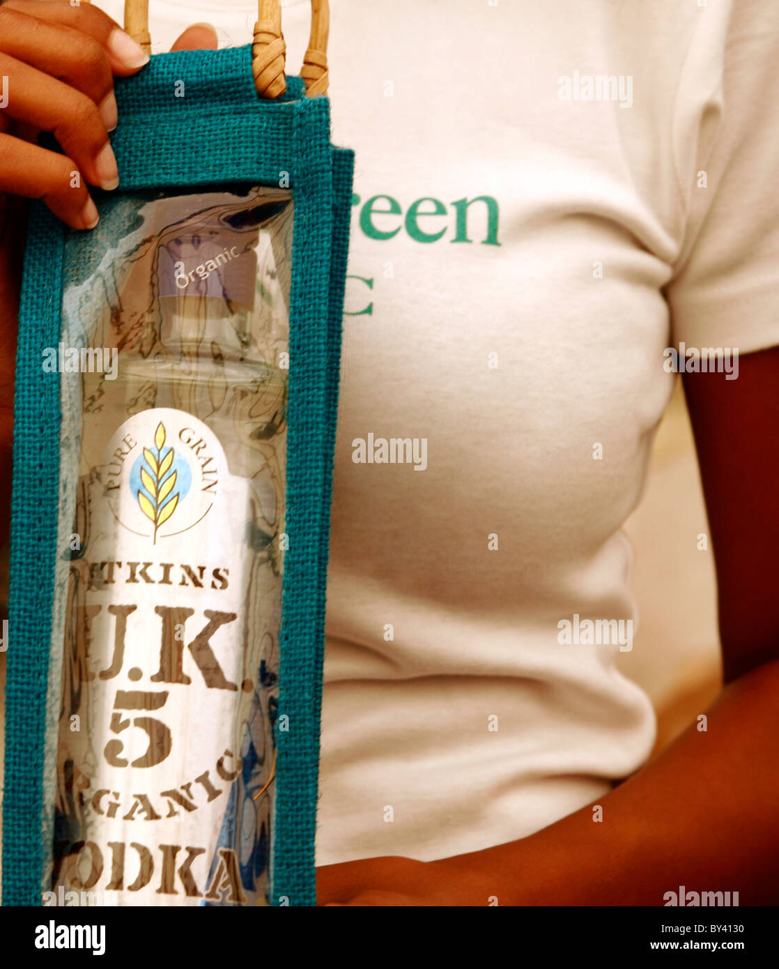 Organic Vodka in carry pack Stock Photo - Alamy