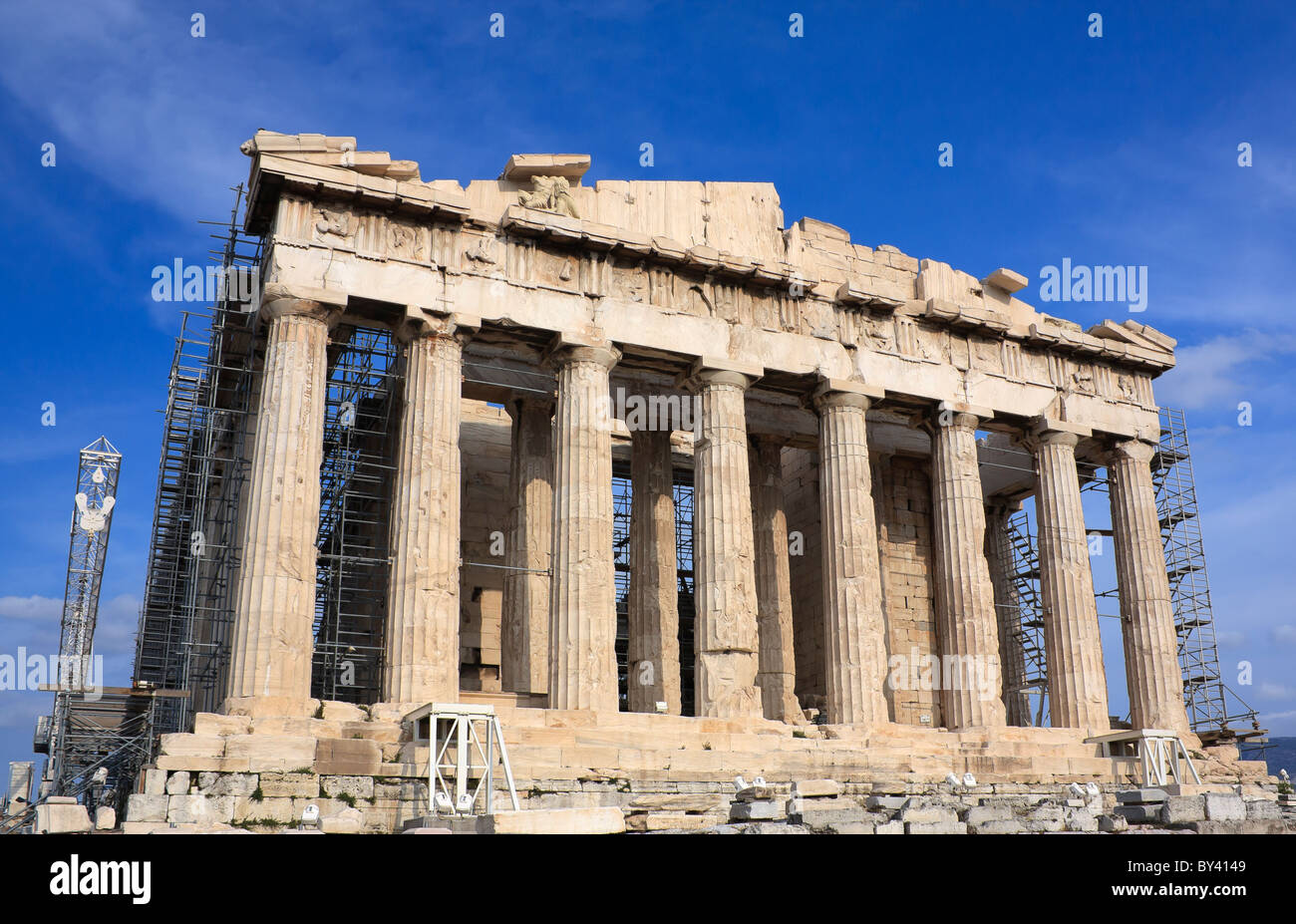 Parthenon of Athens on Acropolis Hill in Greece Stock Photo - Alamy
