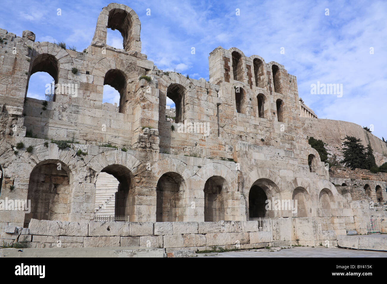 Famous odeon herodes atticus hi-res stock photography and images - Alamy