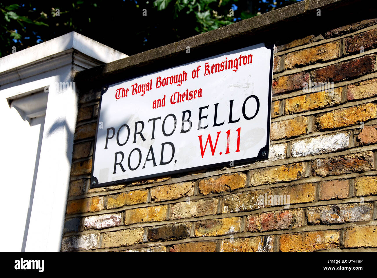 Portobello Road Street Sign,London Stock Photo - Alamy