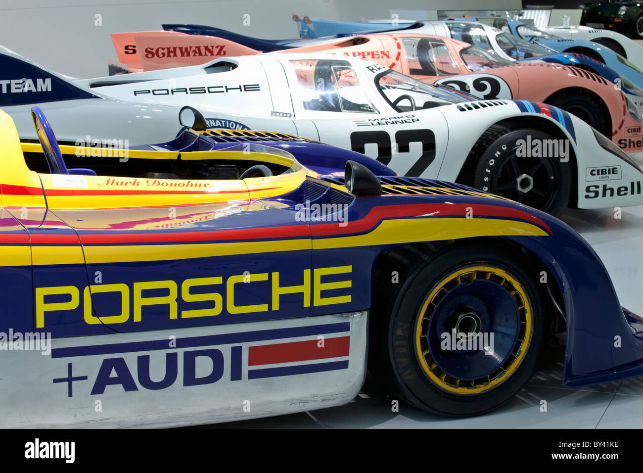 Germany, Stuttgart, Porsche Museum, Le Mans racers Stock Photo - Alamy