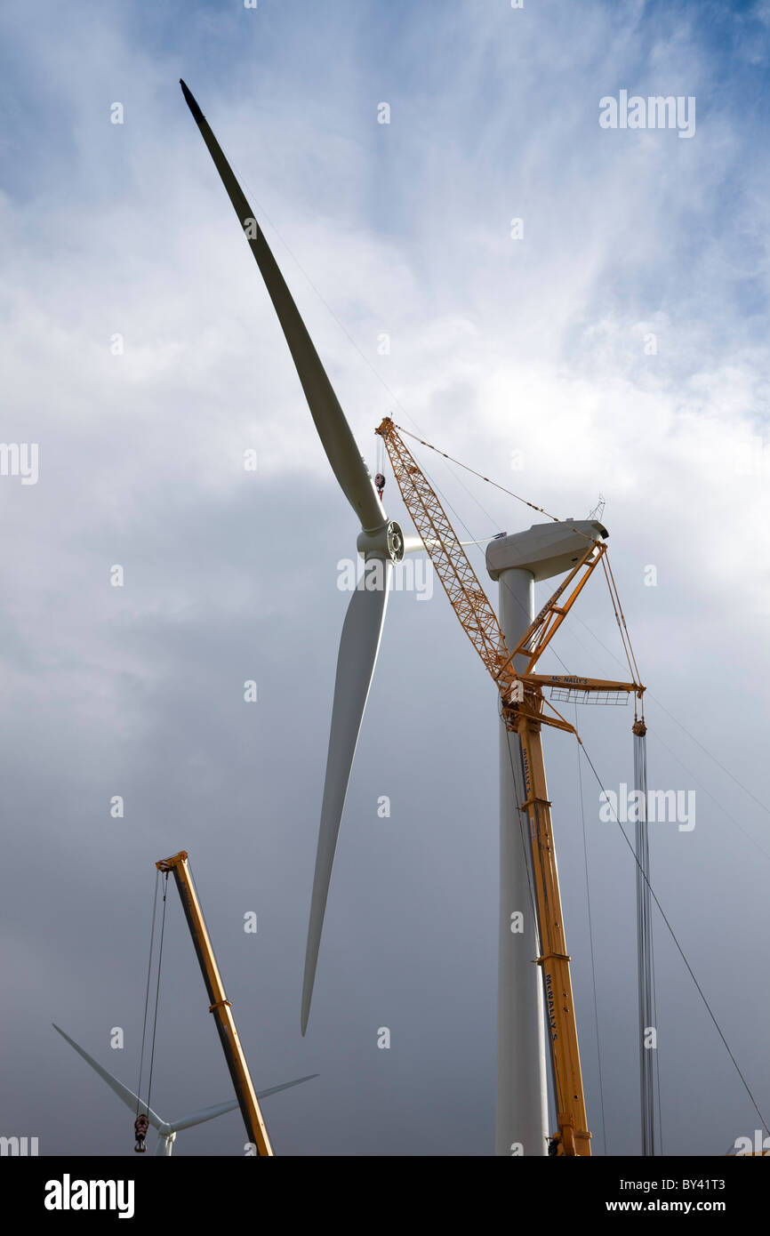 Oct 2010 Butterwick Moor Co Durham - construction of wind turbines at ...