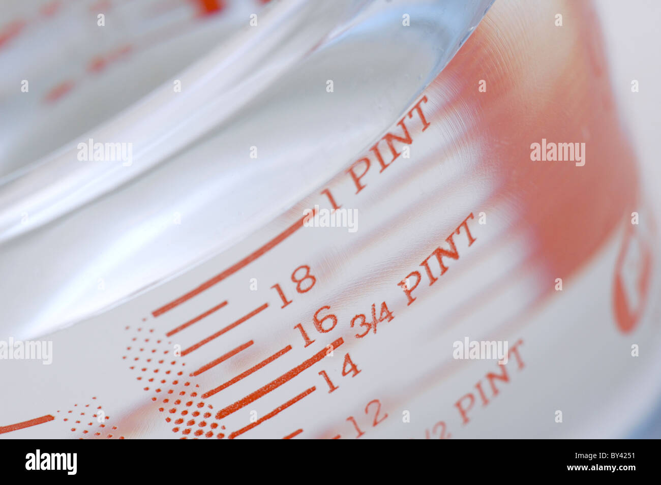 Glass measuring jug Stock Photo - Alamy