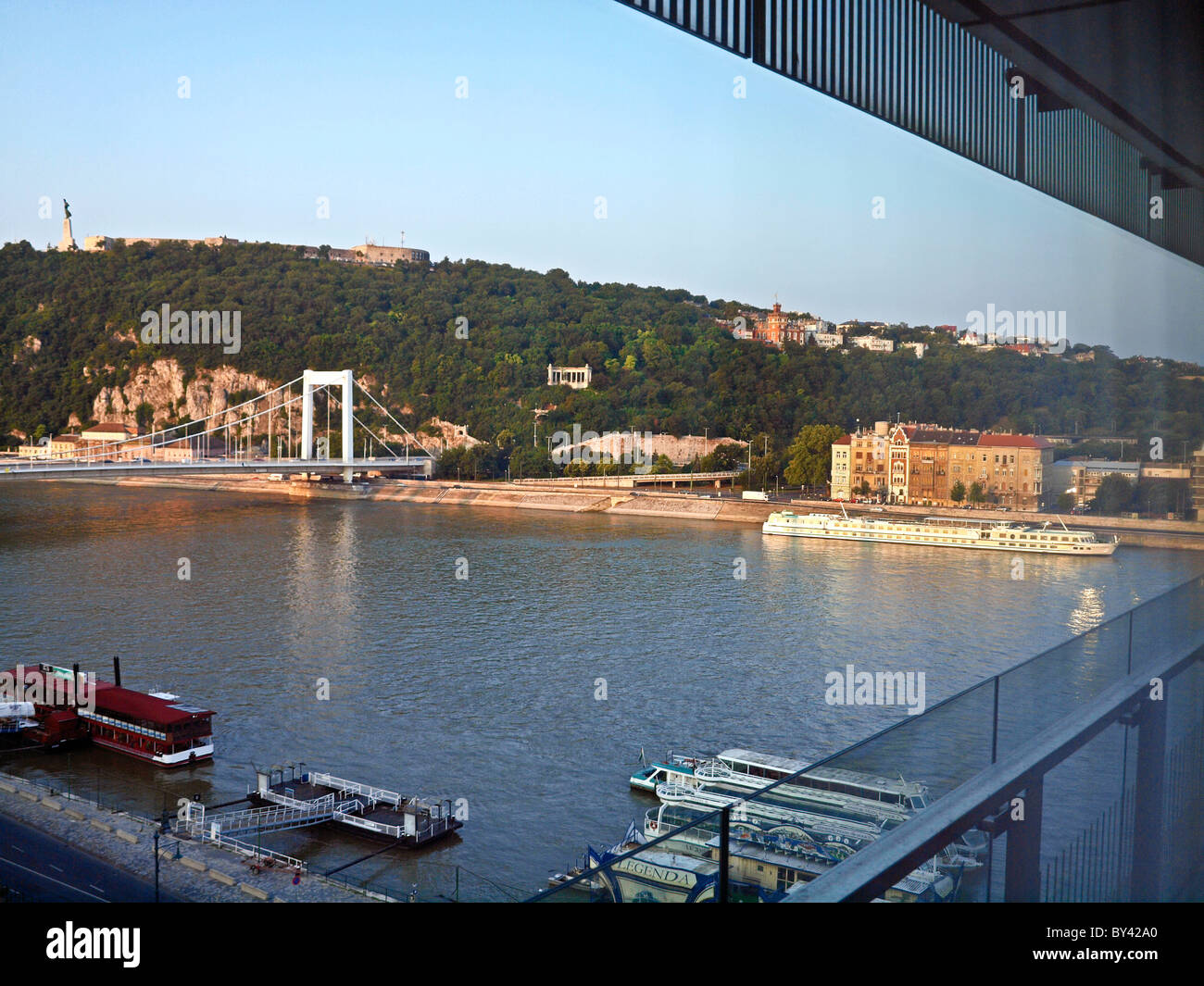 Elizabeth Bridge, Gellert Hill, The Citadel at sunrise. (View from the ...