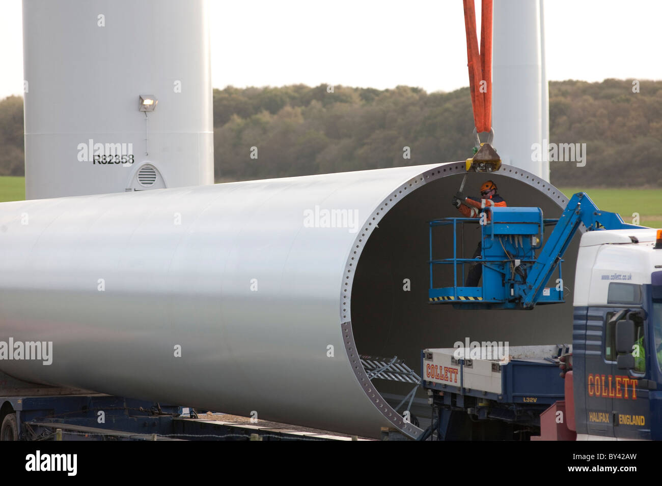Oct 2010 Butterwick Moor Co Durham - construction of wind turbines at ...