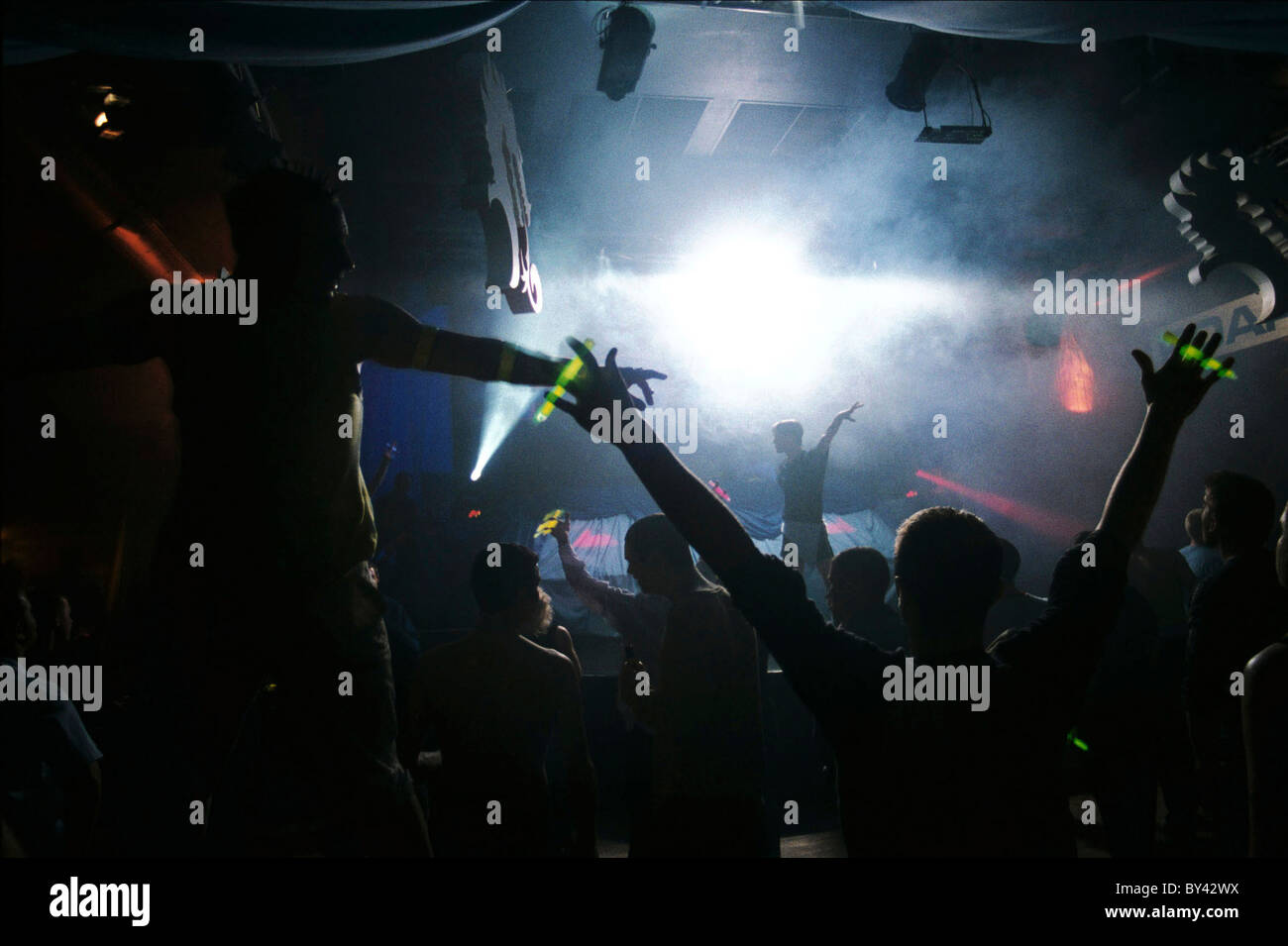Night club goers dancing Stock Photo - Alamy